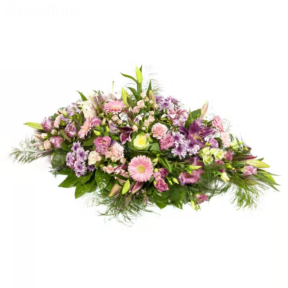 Raquette De Deuil Colorée - Classique - Livraison Deuil - Foliflora
